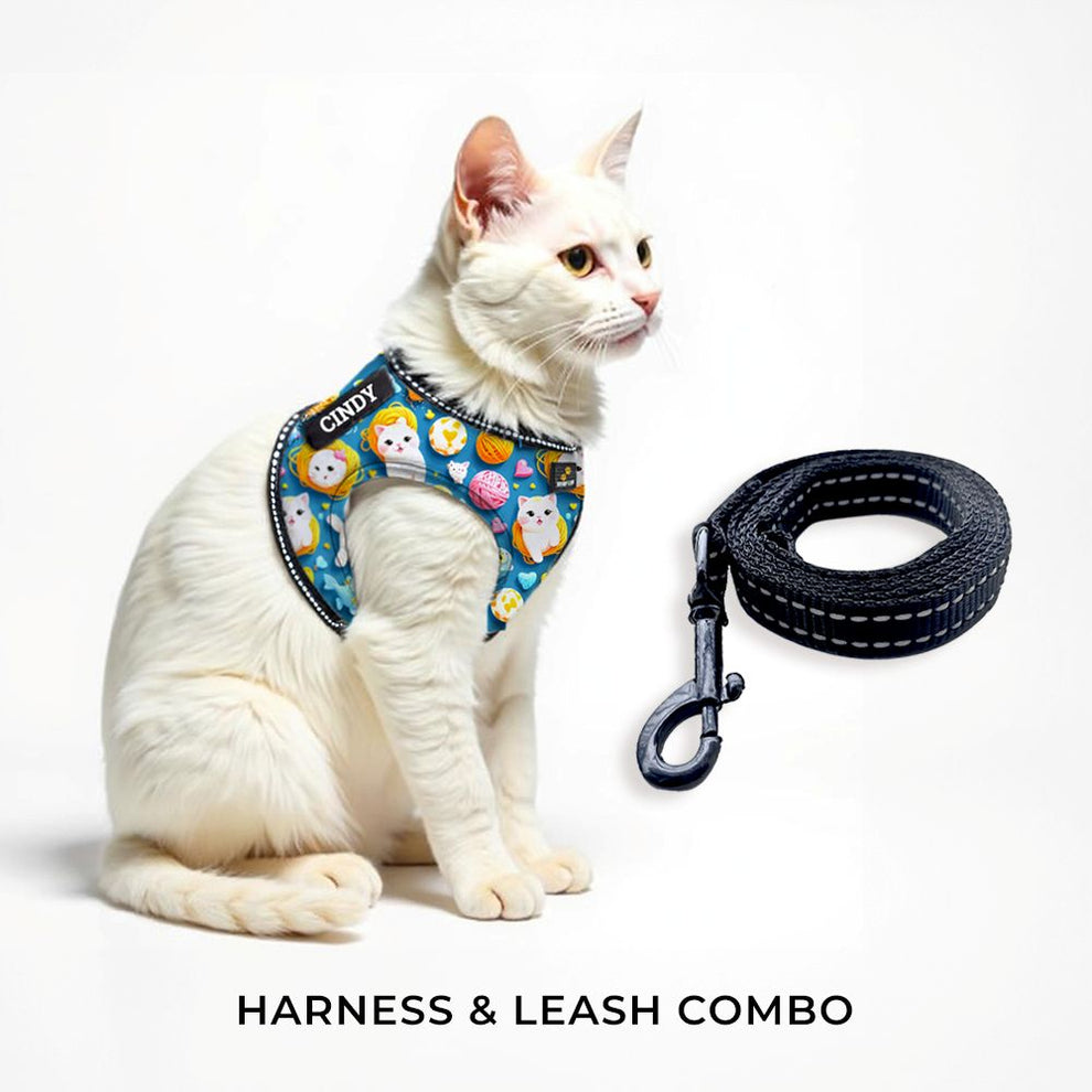 Personalized Cat Harness 2.0 - Hello Kitty (Leash COMBO) – Indihopshop