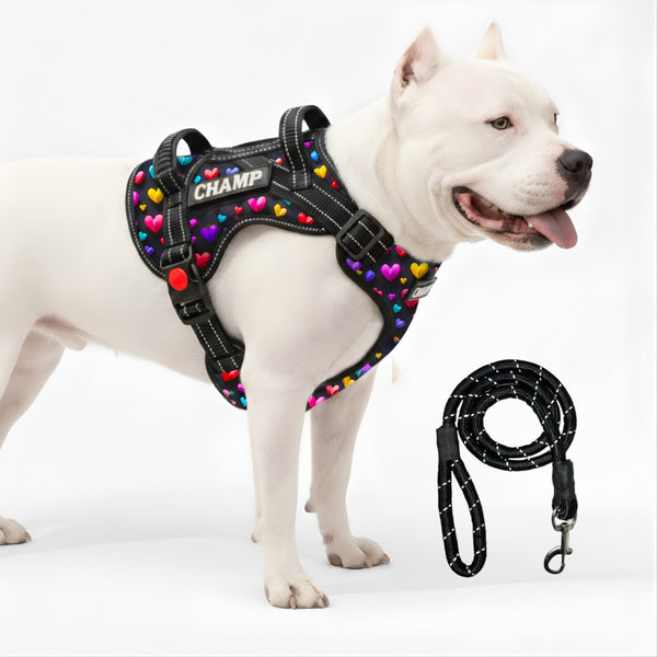 Personalized No-Pull Supreme Harness | No-Choke | Adjustable – Indihopshop