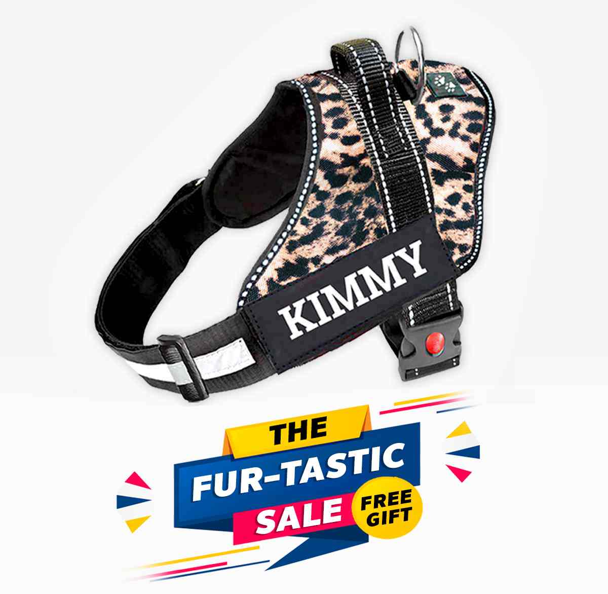 Personalized Dog Harness - WILD LEOPARD – Indihopshop